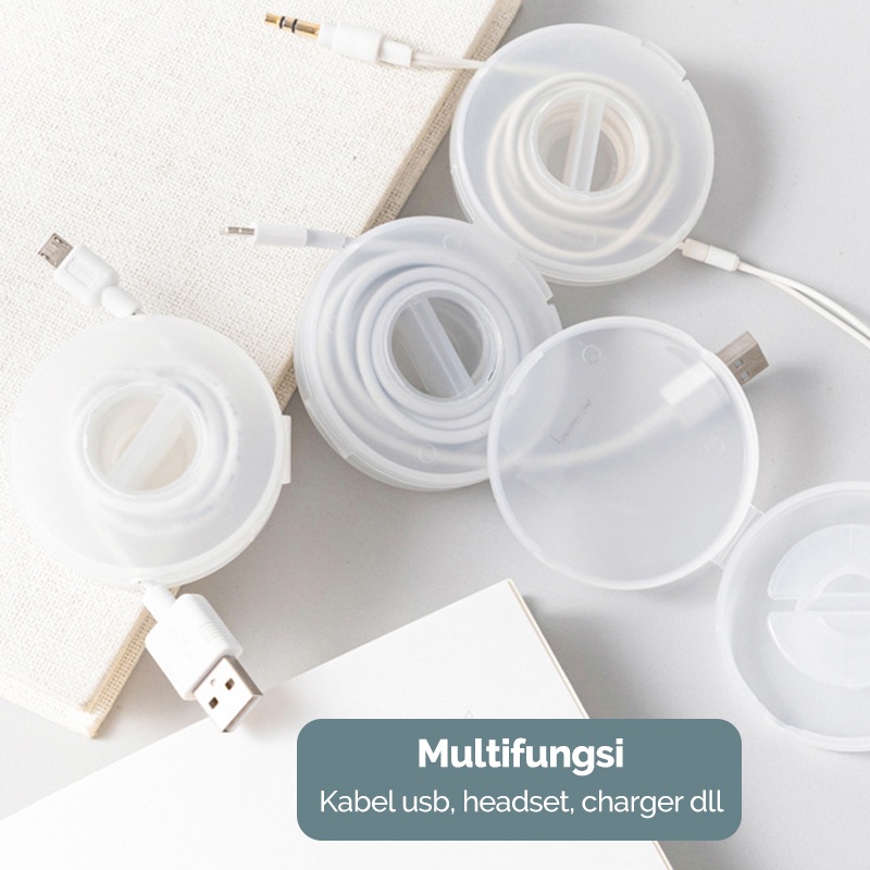 Inaso Data Cable Storage Box Hands-Free Cable Reel Box HRM332 Cable ...