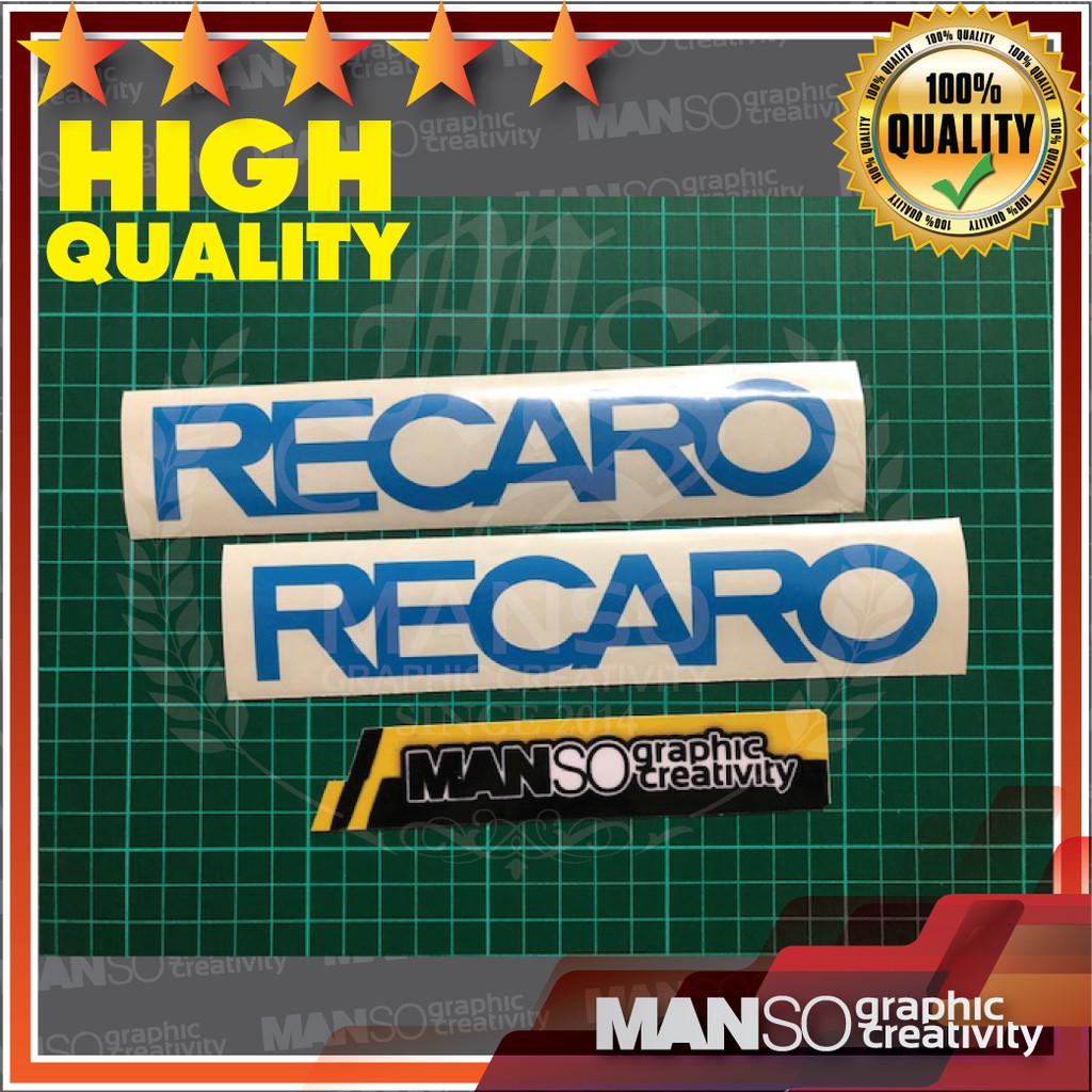RECARO Sticker Toyota Honda Mitsubishi Proton Perodua | Shopee Malaysia