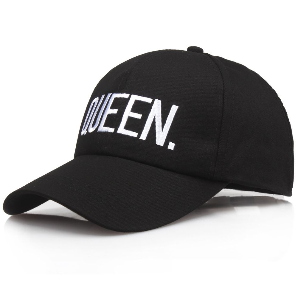 Baseball Black Queen/king Cap Hip Hop Letter Print Caps Snapback Couple ...