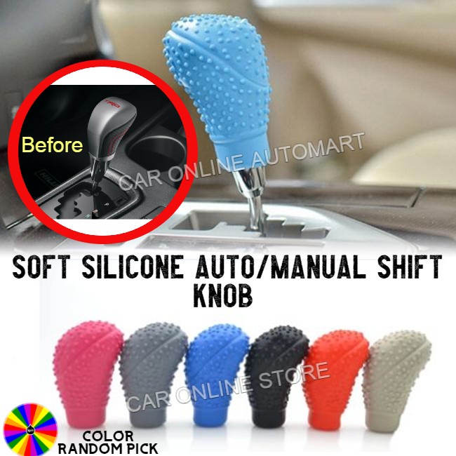 [1PCS] Soft Silicone Auto/Manual Shift Knob Boot Cover Gear Protector ...