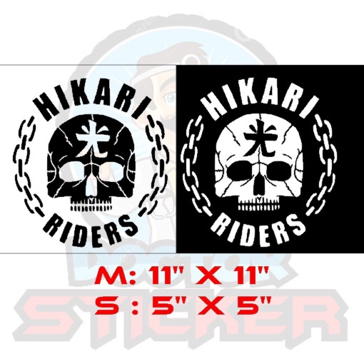 STICKER HIKARI RIDERS DESIGN YAMAHA HONDA PROTON PERODUA DESIGN ...