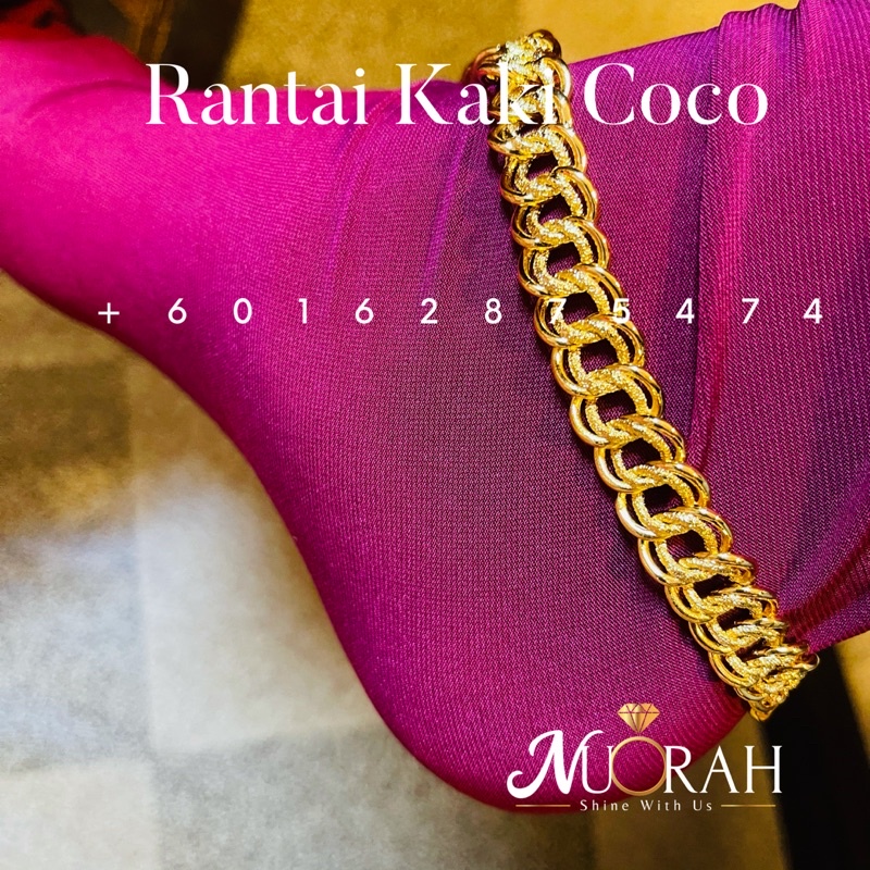 COP 916 🔥 RANTAI KAKI COCO 🌟 EXCLUSIVE PATTERN & NEW DESIGN 🔥 EMAS ...