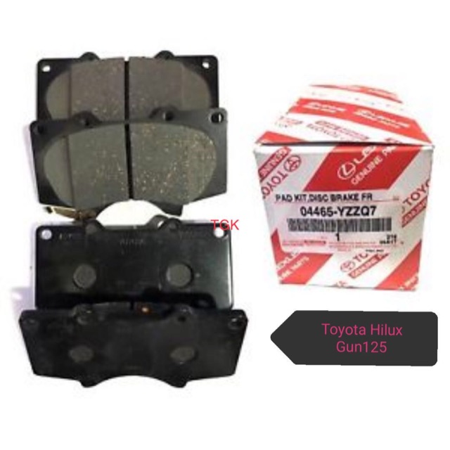 TOYOTA HILUX GUN125 FRONT DISC BRAKE PAD | Shopee Malaysia