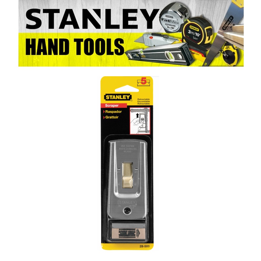 STANLEY RETRACTABLE RAZOR BLADE SCRAPER 28-500 PAINTING FINISHING TOOL ...