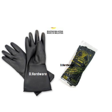 Chemical Rubber Hand Glove / Sarung Tangan Getah /Tahan Kimia (CapGajah ...