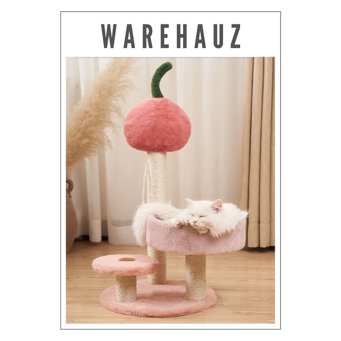 Adorable Series Cat Scratcher Sisal Post With Wide Nap Area And Cute ...