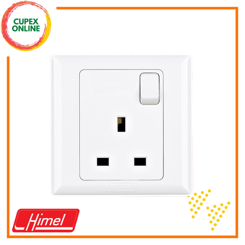 Himel Advance Series 13A 1 Gang Switched Socket | Shopee Malaysia