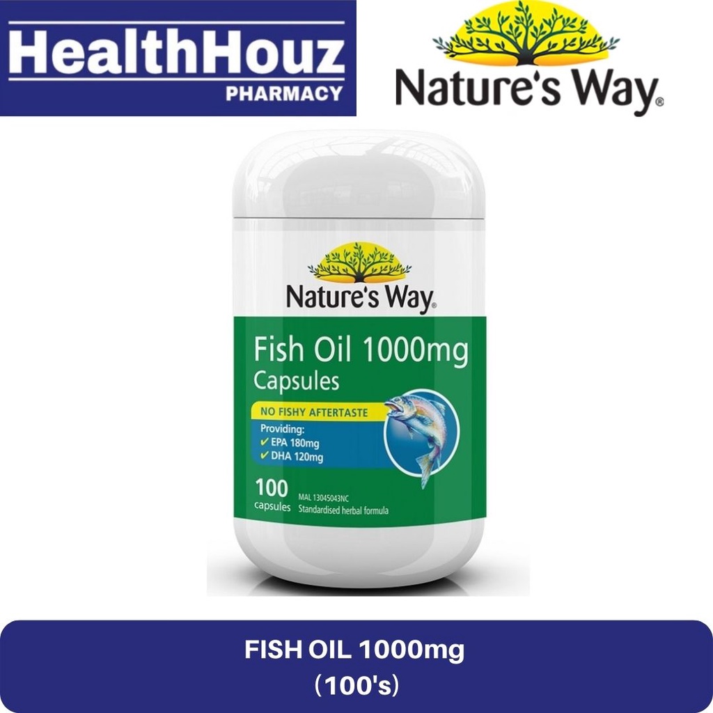 NATURE'S WAY Fish Oil 1000mg Capsules - 100's | Shopee Malaysia