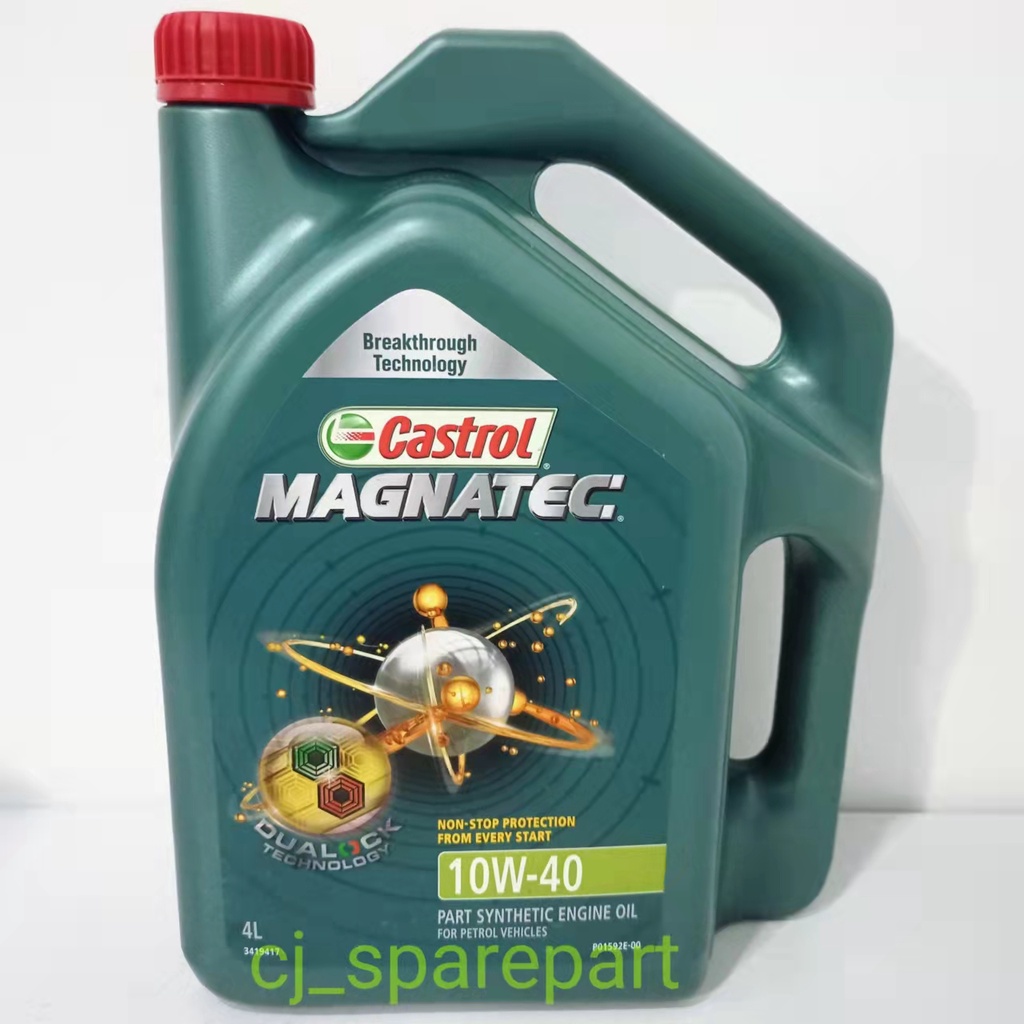 Castrol 10W40 Dual Lock Stop Start Engine Oil 4L | Shopee Malaysia