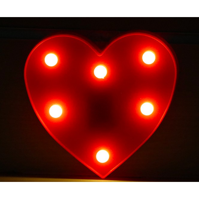 Party Gift Novelty 3D LED LOVE Night Light Party Decoration Set 愛心造型LED ...