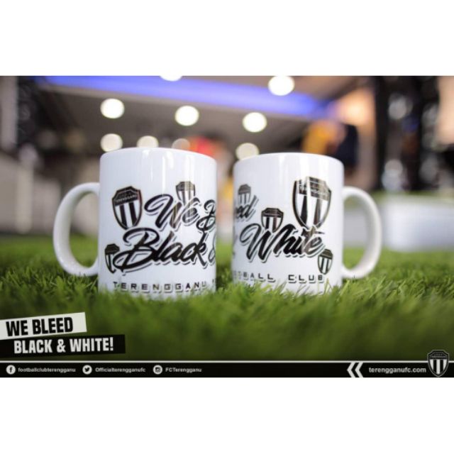 MUG Official Terengganu Fc (We Bleed Black And White) | Shopee Malaysia
