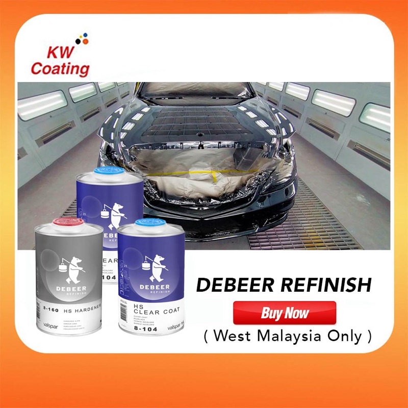 Debeer 8-104 2:1 HS Clear Coat With Hdn 8-160(2LT Hs Clear Coat With ...