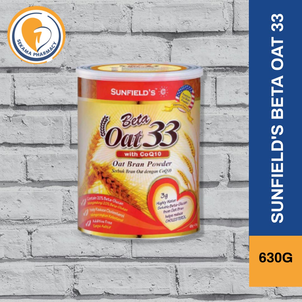SUNFIELD'S BETA OAT 33 420 + 210G (WITH COQ10 AND BETA-GLUCAN) [EXP: 7/ ...