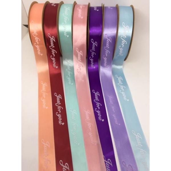 Ribbon reben just for you ada warna peach,maroon,mint,pink belacan ...