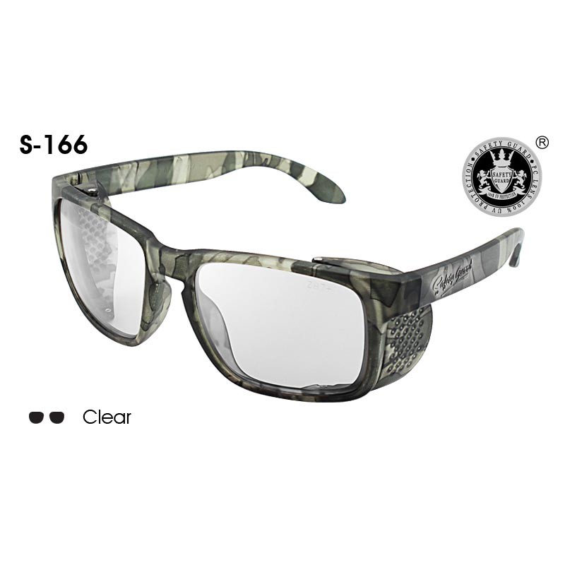 SAFETY GUARD SAFETY GLASSES/ EYE PROTECTION (S-166) - MATTE CAMO FRAME ...