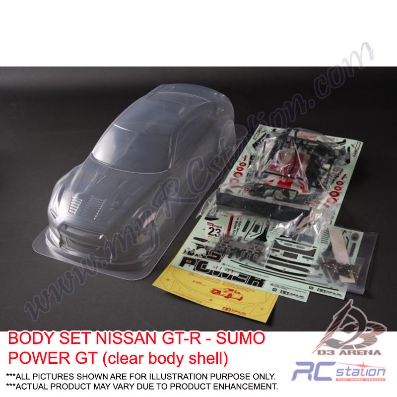 Tamiya Body Shell #51453 - Tamiya RC BODY SET NISSAN GT-R Sumo Power Gt ...