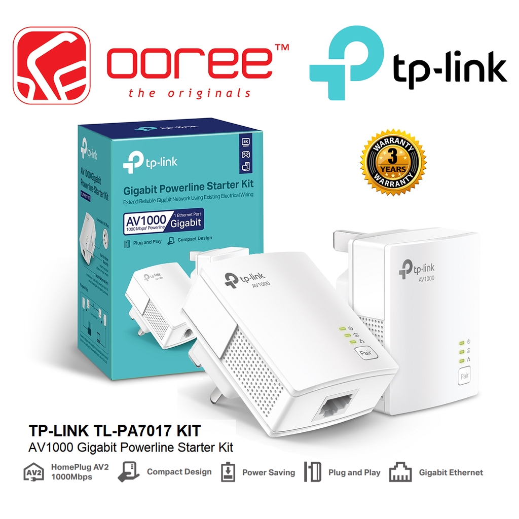 TP-LINK TL-PA4010P KIT AV600 (PASSTHROUGH) / TL-PA7017 KIT AV1000 ...