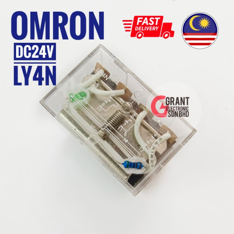 OMRON LY4N LY4N-J DC24V 14pin Relay | Shopee Malaysia