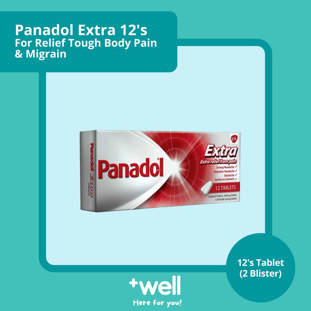 Panadol Extra 12 Tablets | Shopee Malaysia