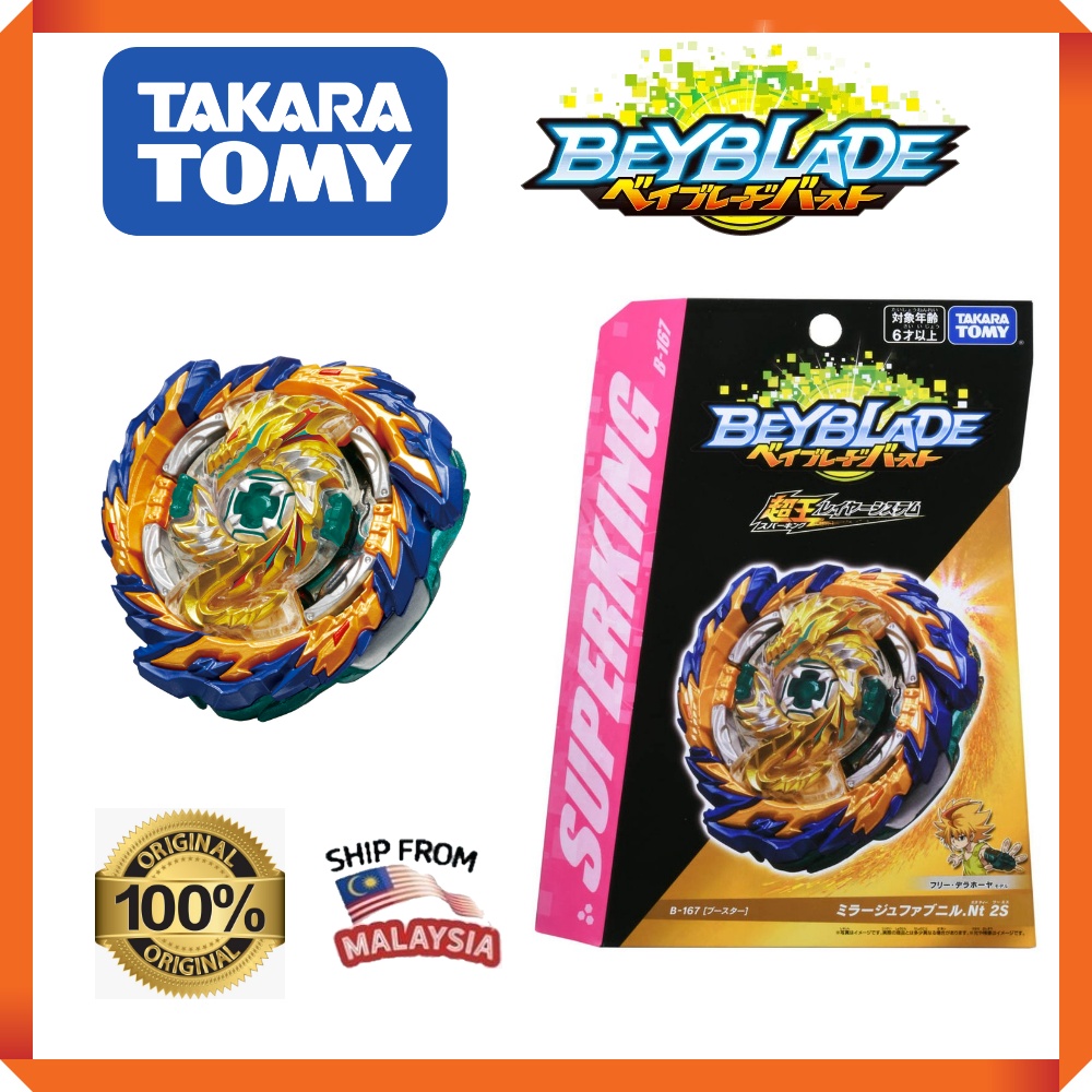 Original Authentic Takara Tomy Beyblade Mirage Fafnir Nothing 2S B167 ...