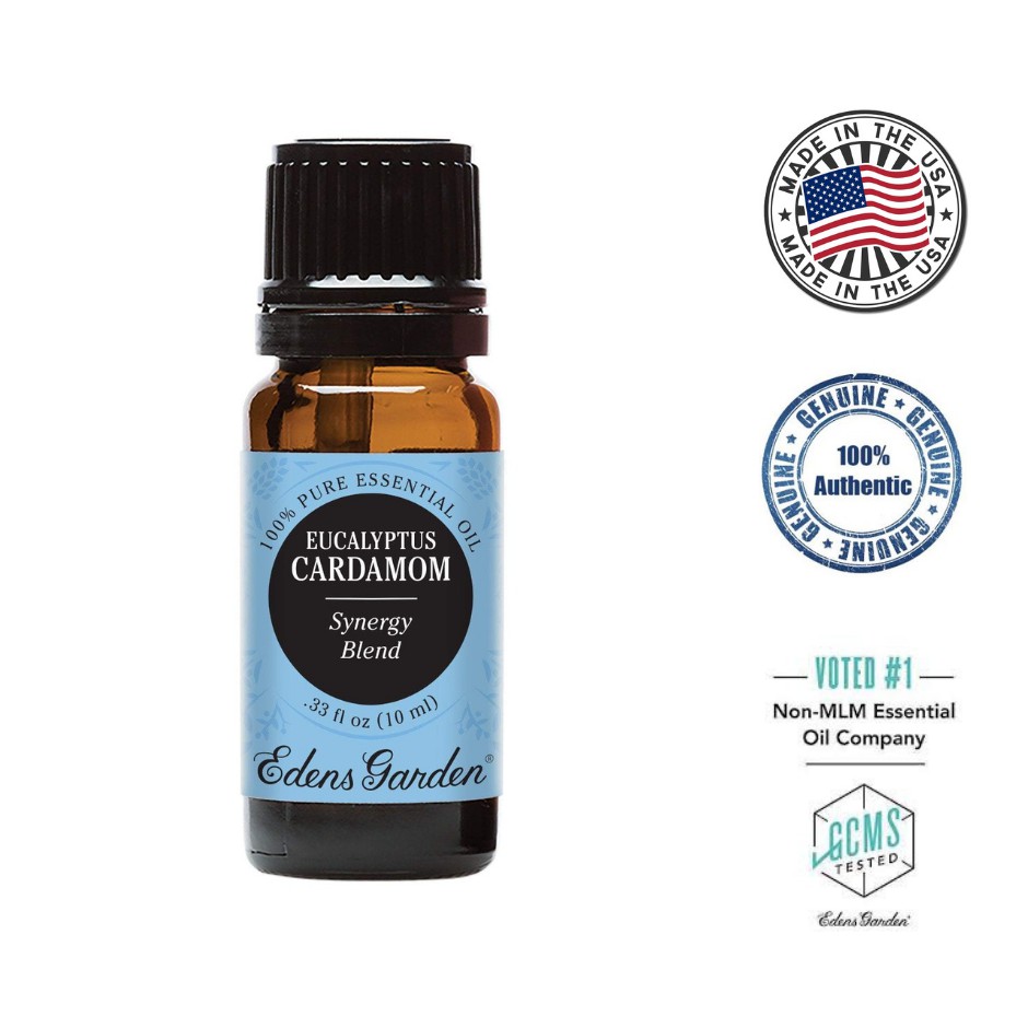 Eucalyptus Cardamom Synergy Blend 100% Pure Essential Oil by Edens ...