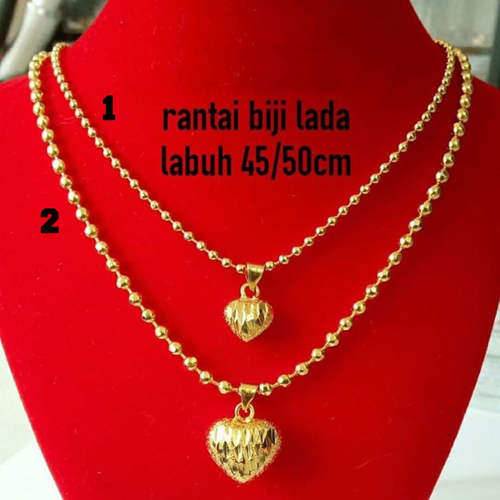 💋 COP 916 PERSIS ORI 💋 EMAS KOREA RANTAI LEHER ( NECKLACE ) 💋 | Shopee Malaysia