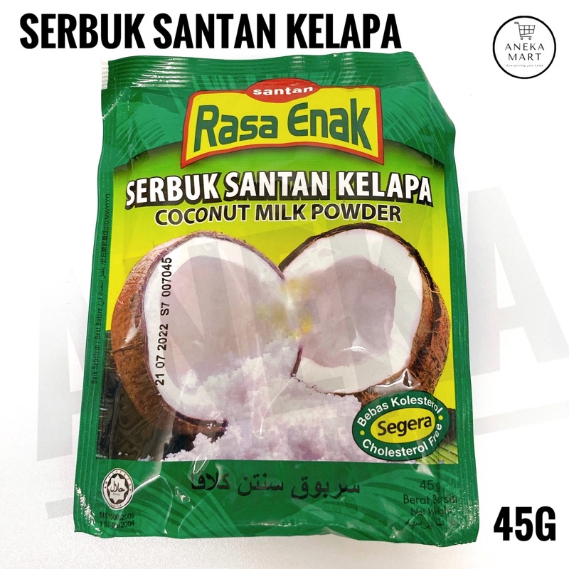 Rasa Enak Serbuk Santan Kelapa/Coconut Milk Powder【45g】 | Shopee Malaysia