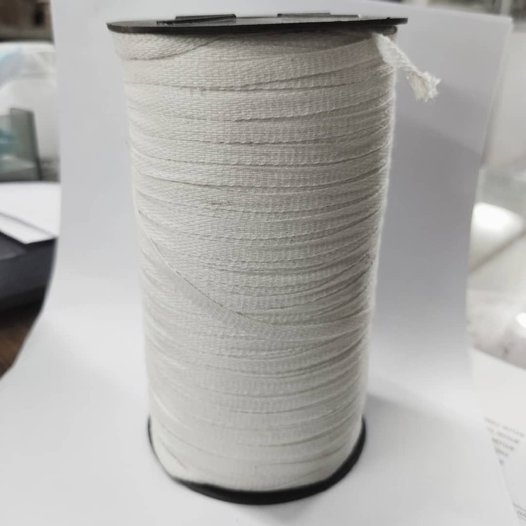 5mm Tali Barut Cotton Putih / White Cotton Hanger Tape (400yards ...