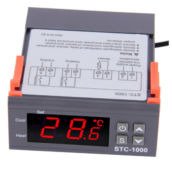 Digital STC-1000 All-Purpose Temperature Controller Thermostat With Sensor | Shopee Malaysia