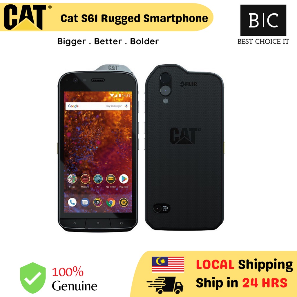 Cat S61 Rugged Smartphones | Thermal Imaging Camera | Shopee Malaysia