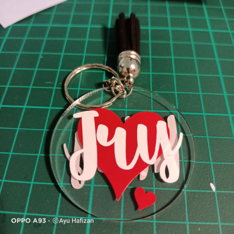 keychain nama acrylic | Shopee Malaysia