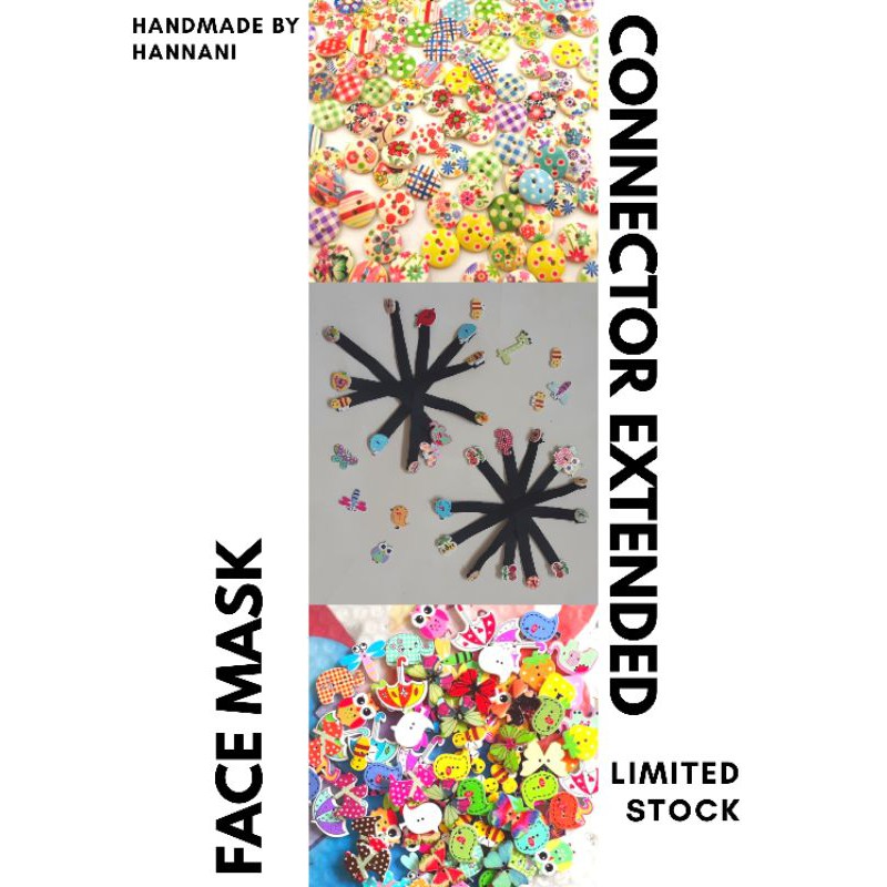 FACE MASK CONNECTOR EXTENDED 🦄CUTE CARTOON WOOD🦄 HANDMADE BY ...