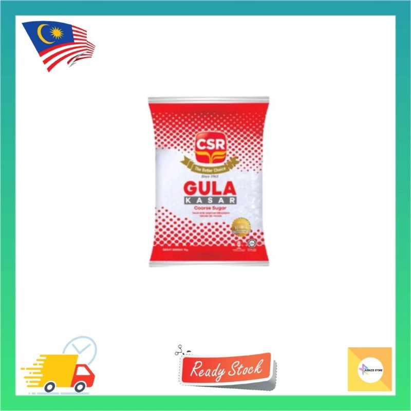 CSR Gula Kasar Coarse Sugar 1kg | Shopee Malaysia