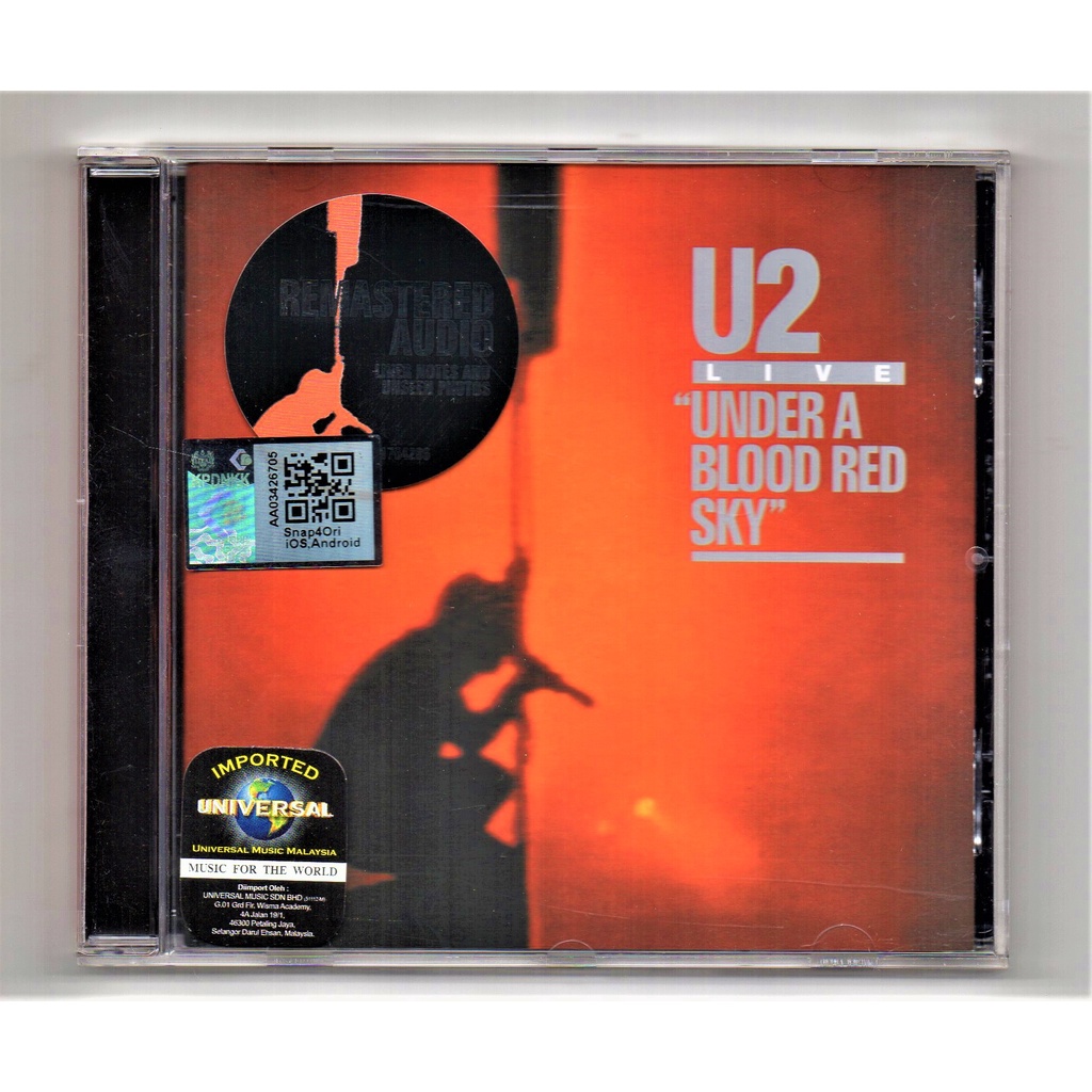 U2 - Live " Under A Blood Red Sky " ( Remastered Audio CD ) | Shopee ...