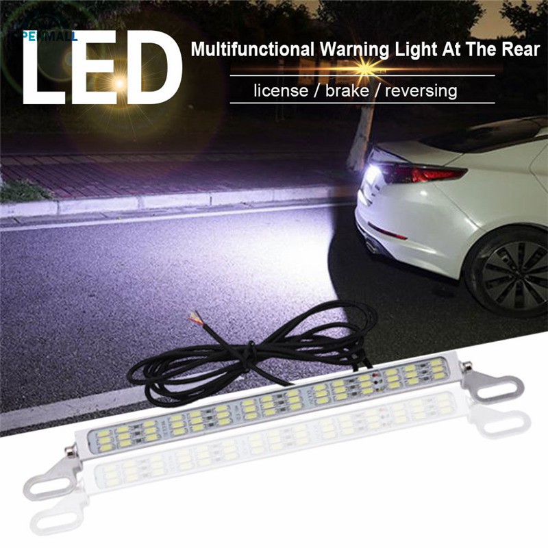OM LED Car License Plate Backup Reverse Brake Rear Light Lamp Bar Red ...