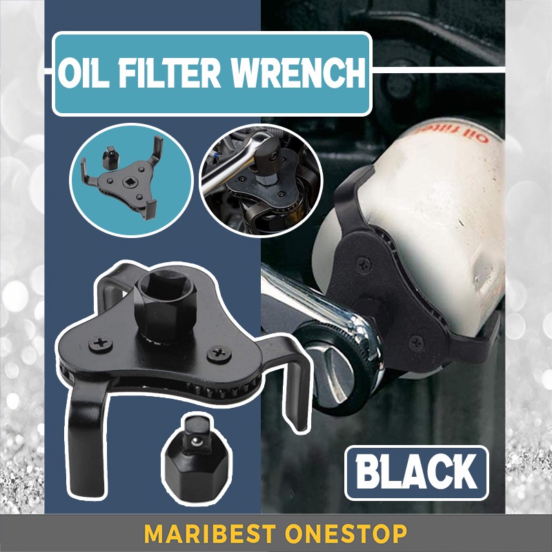 3 Jaw Adjustable Two Way Oil Filter 1/2 Socket Wrench Tool (50-110mm ...