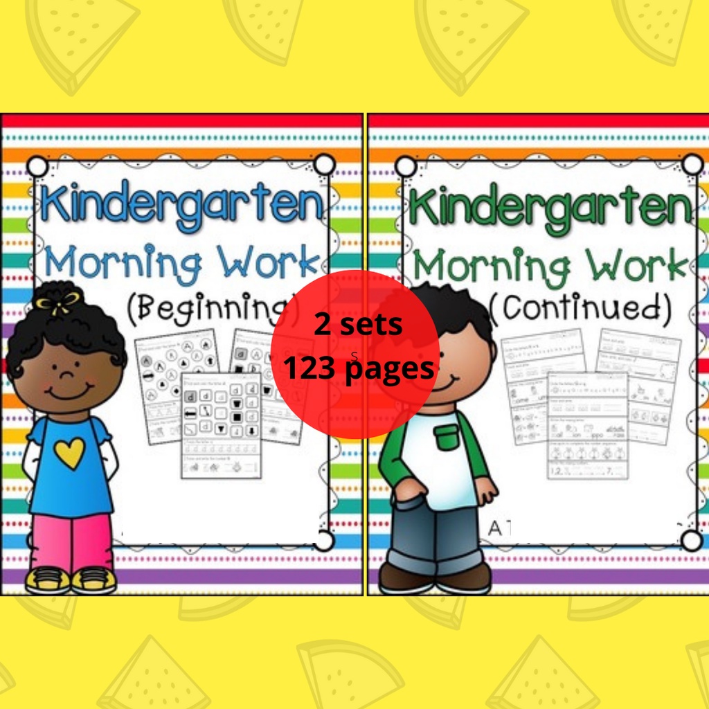 (PDF) kindergarten morning work 123 pages SOFTCOPY PRINTABLE | Shopee ...