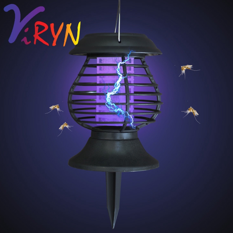 ViRYN Outdoor Solar Mosquito Killer Lamp Insects Trap Zapper Mosquito ...