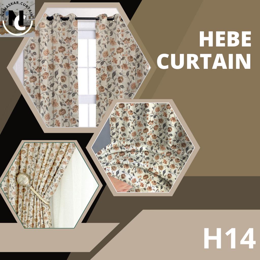 H14 Hebe Curtain (170CM-400CM HEIGHT) BungaPlain Ready made Curtain ...