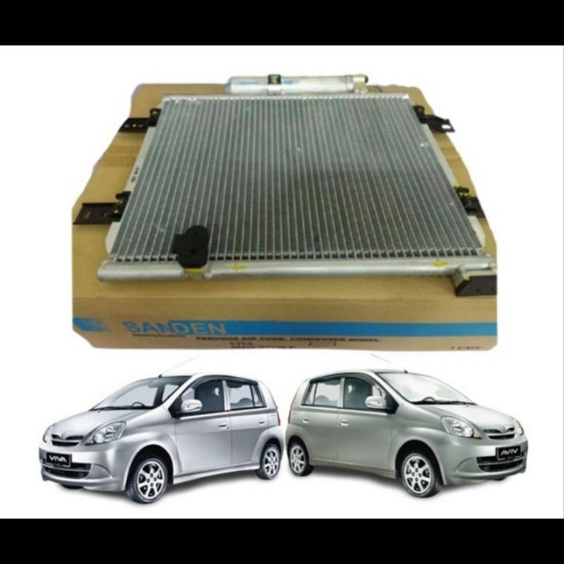 ORIGINAL SANDEN PERODUA VIVA CONDENSER CARRY WITH RECEIVER DRIER ...