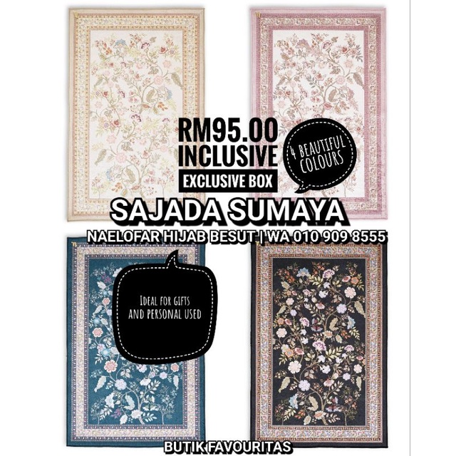 [READY STOCK] Naelofar Sajada - SUMAYA in exclusive Naelofar box ...