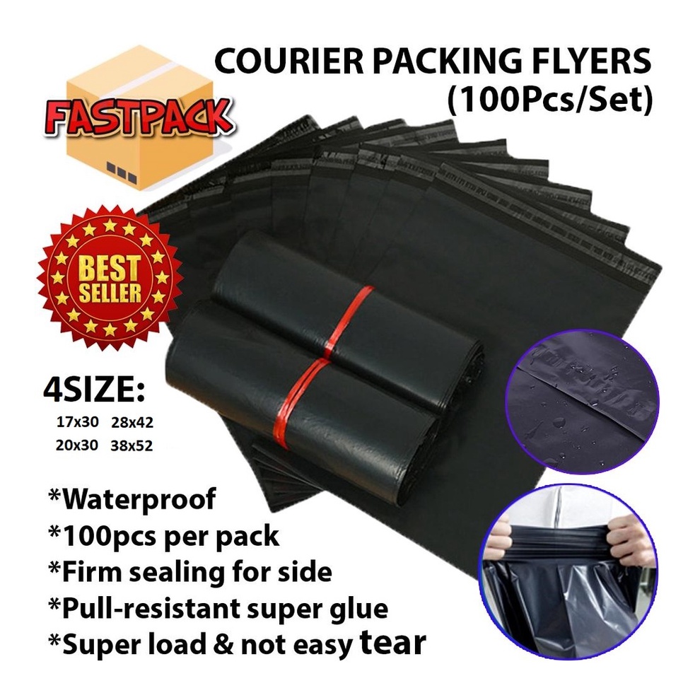 🔥🔥PROMOTION🔥🔥Ready Stock Courier Bag 100 pcs / roll Courier Bag Flyer ...