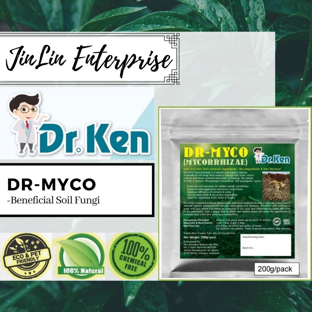 Dr Ken Dr-Myco Mycorrhizae 200g, Root Booster, 菌根菌 Baja Mikrob ...