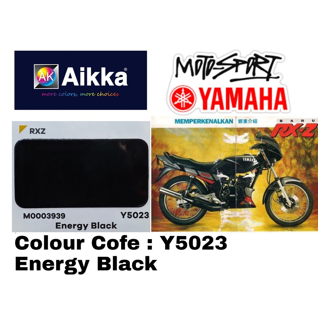 YAMAHA RXZ ENERGY BLACK Y5023 AEROSOL SPRAY MOTOR PAINT | Shopee Malaysia