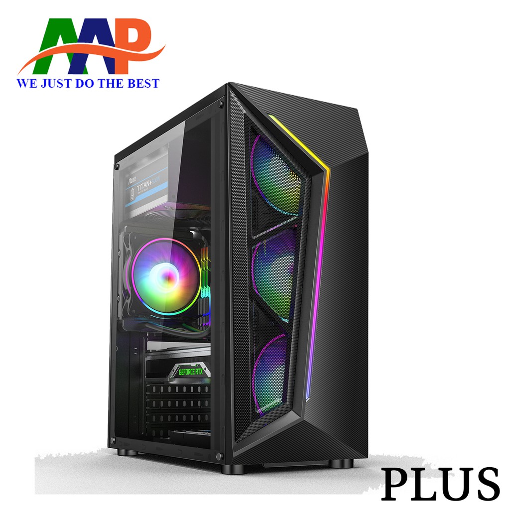 Aap PLUS GAMING LED RGB COMPUTER CASE - FRONT LED SCREEN | Shopee Malaysia