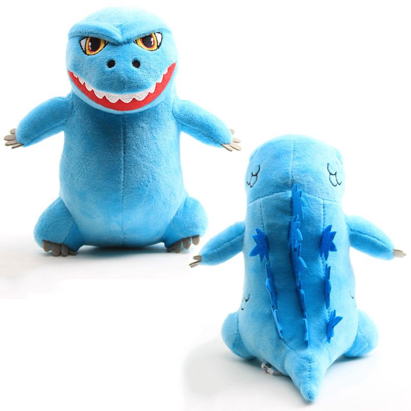 20CM Godzilla Monster Soft Plush Toy Cute Birthday Present Blue Stuffed ...