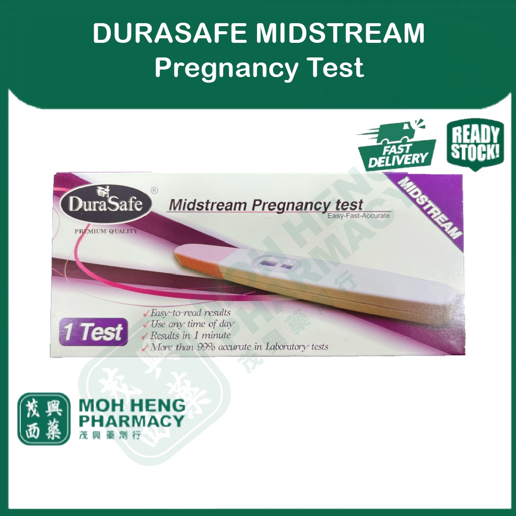 DURASAFE MIDSTREAM Pregnancy Test (1 Test)(Exp 7/2025) | Shopee Malaysia