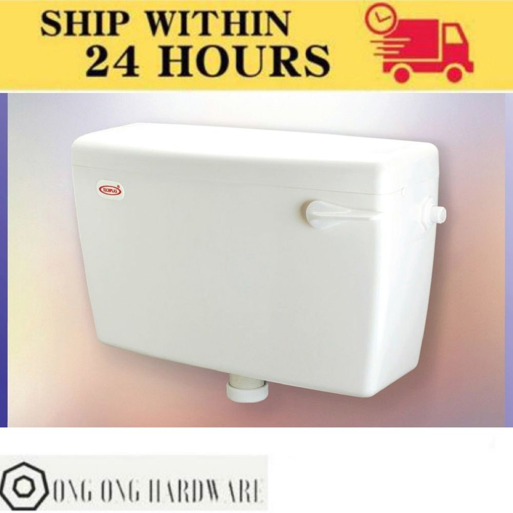 TECHPLAS Elegen Flush Low Level Plastic Flush Cistern Toilet Cistern ...