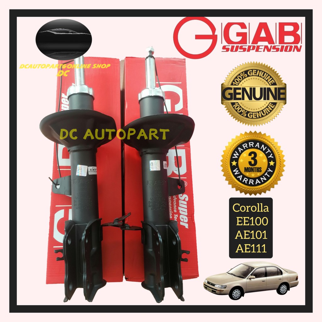 ORIGINAL GAB TOYOTA COROLLA AE100 EE100 AE101 AE111 FRONT OR REAR SHOCK ...