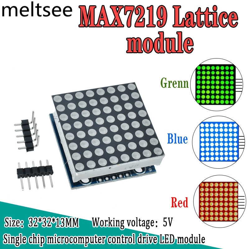 MAX7219 dot matrix module microcontroller module DIY KIT MCU LED ...